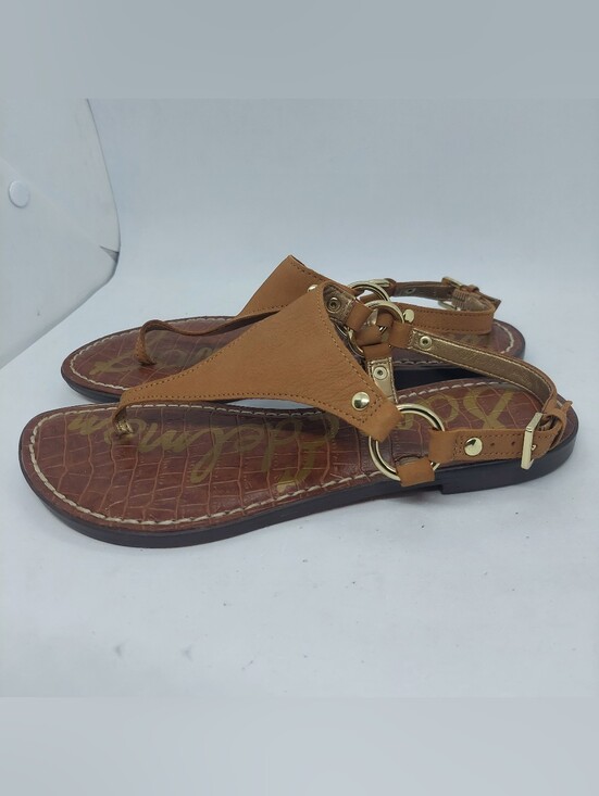 Sam Edelman | Shoes | Sam Edelman Greta Sandals Brown Leather Thong ...